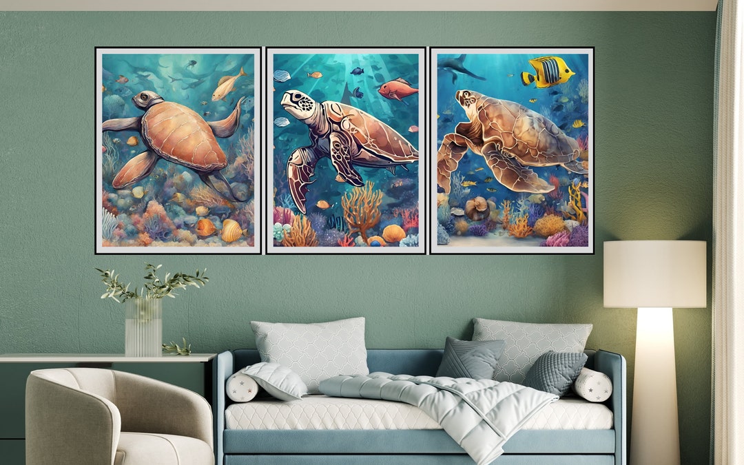 Printable Aquatic Scenes Wall Art, Aquatic Scenes Art Print, Aquatic ...