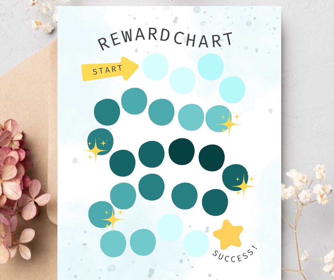 Reward Chart Printable Toddler Reward Chart Kids Routine Chore Chart ...