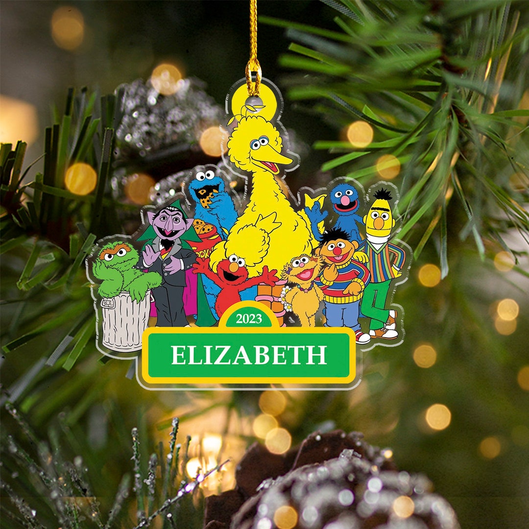 Personalized Elmo Ornament 2023 Christmas Ornament Street - Etsy