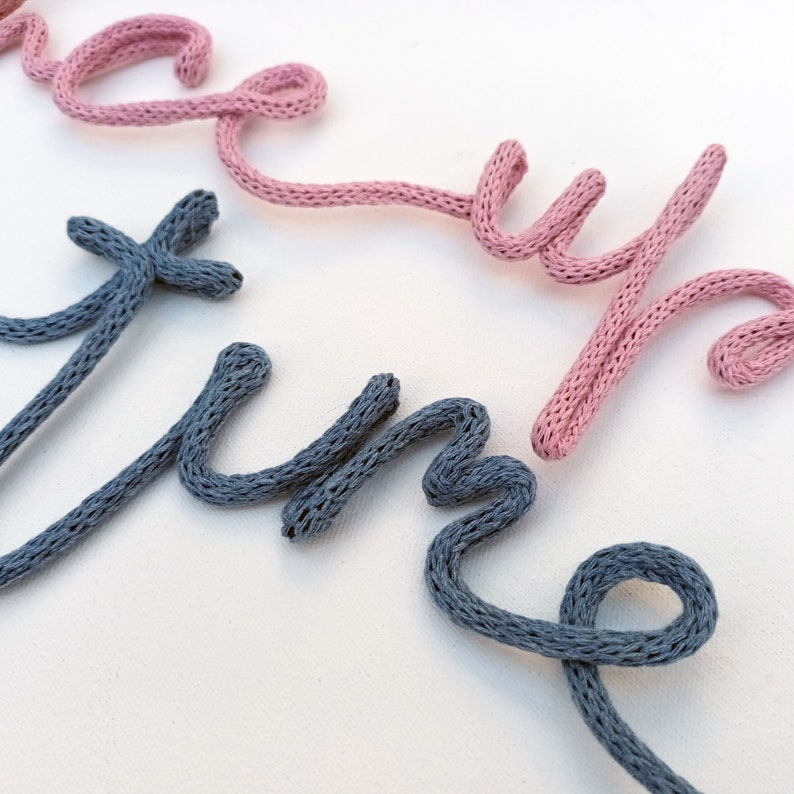 Knitted Words Once Upon A Time Nursery Decor, Child's Room, Living Room ...