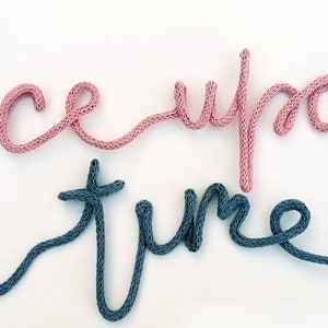 Knitted Words Once Upon A Time Nursery Decor, Child's Room, Living Room ...