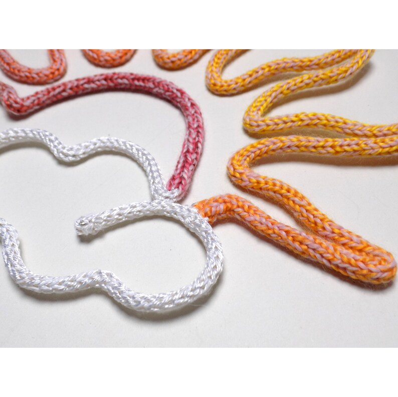 Knitted Shapes Sunshine & Cloud Nursery Decor, Child's Room, Living ...