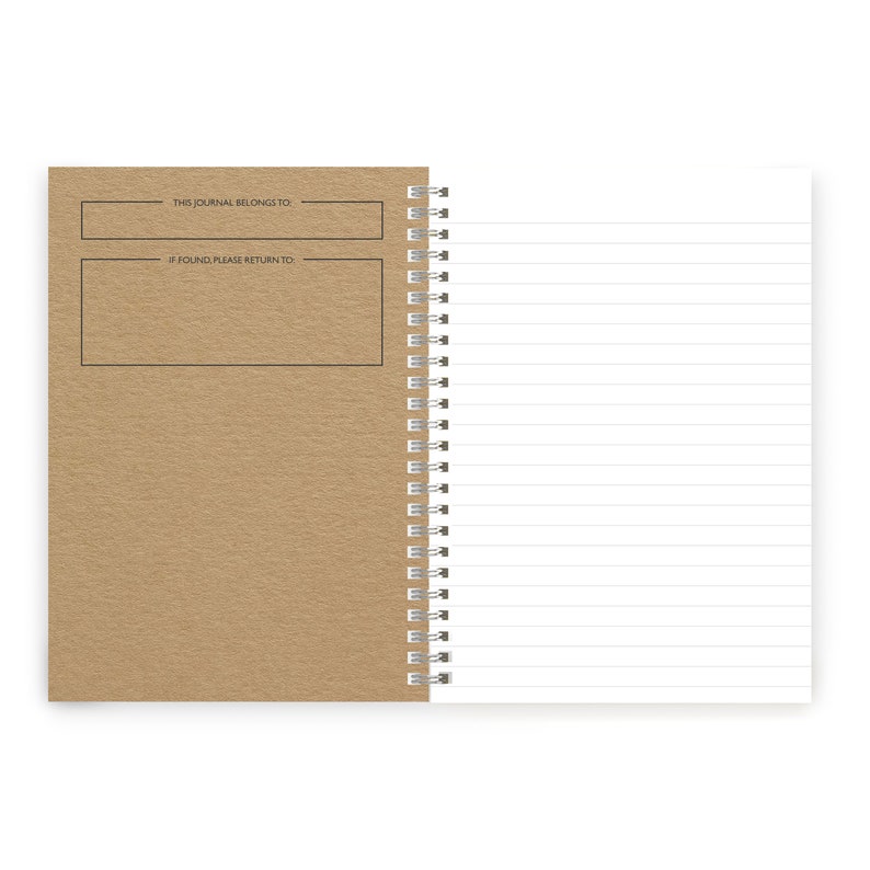 Classic Notes Kraft Card A5 Notebook - Etsy