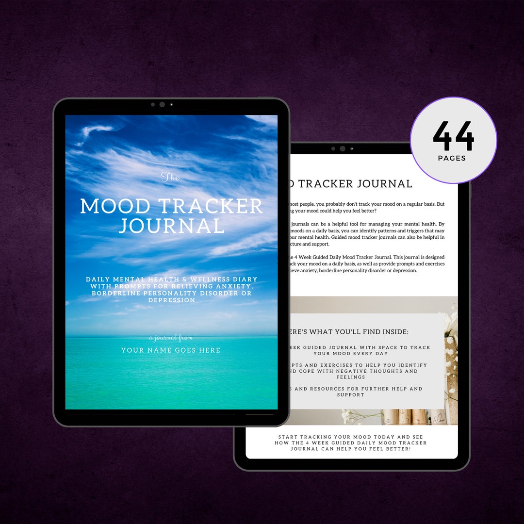 Mood Tracker Printable | Mental Health Tracker | Mental Health Tracker ...