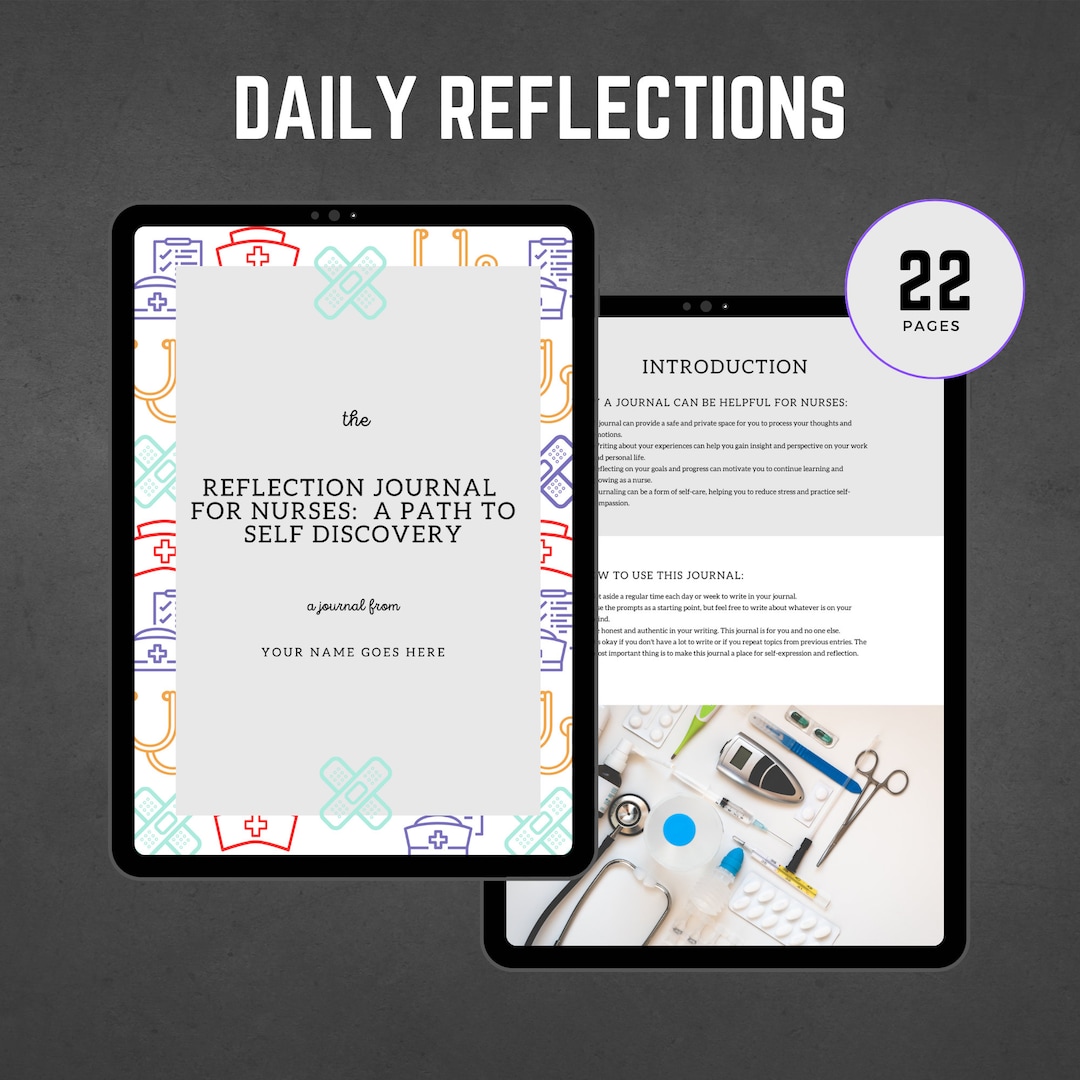 Nursing Notes | Reflection Journal for Nurses | Guided Journal for ...