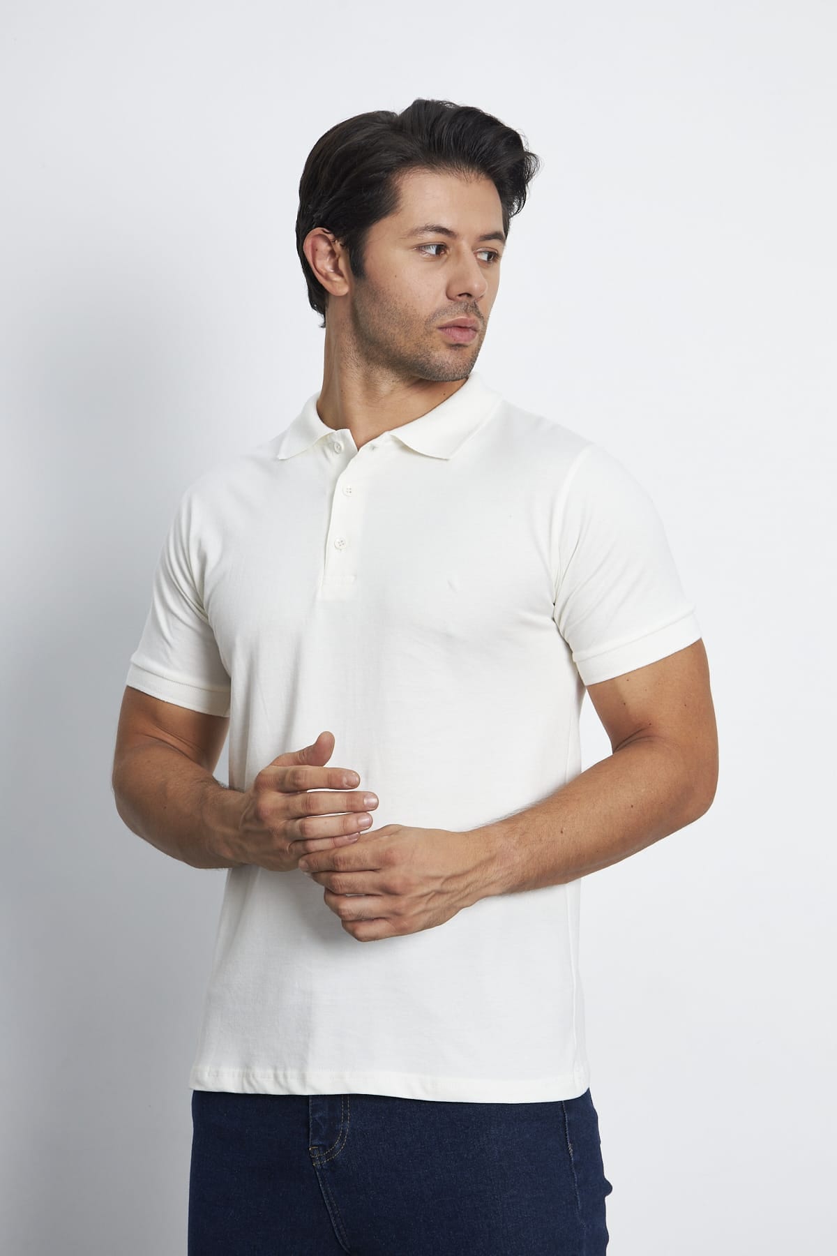 Cream Color Men's Polo Shirt - Etsy