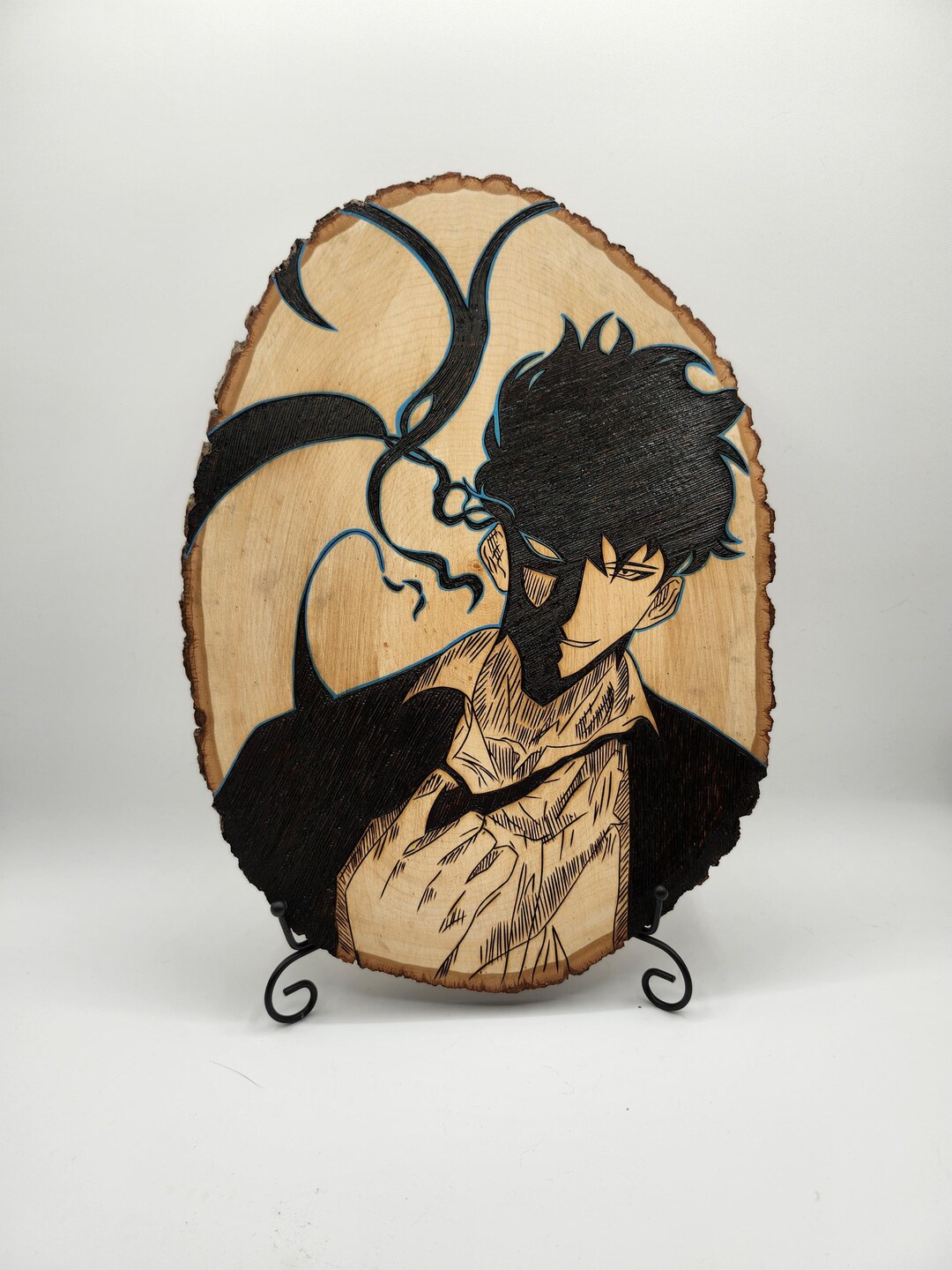 Sung Jin-woo Anime/manga Wood Burning/pyrography, Solo Leveling - Etsy