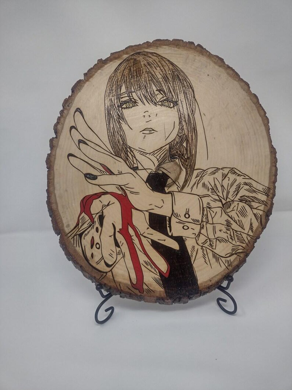 Custom Anime/manga Wood Burning Order W/stand - Etsy
