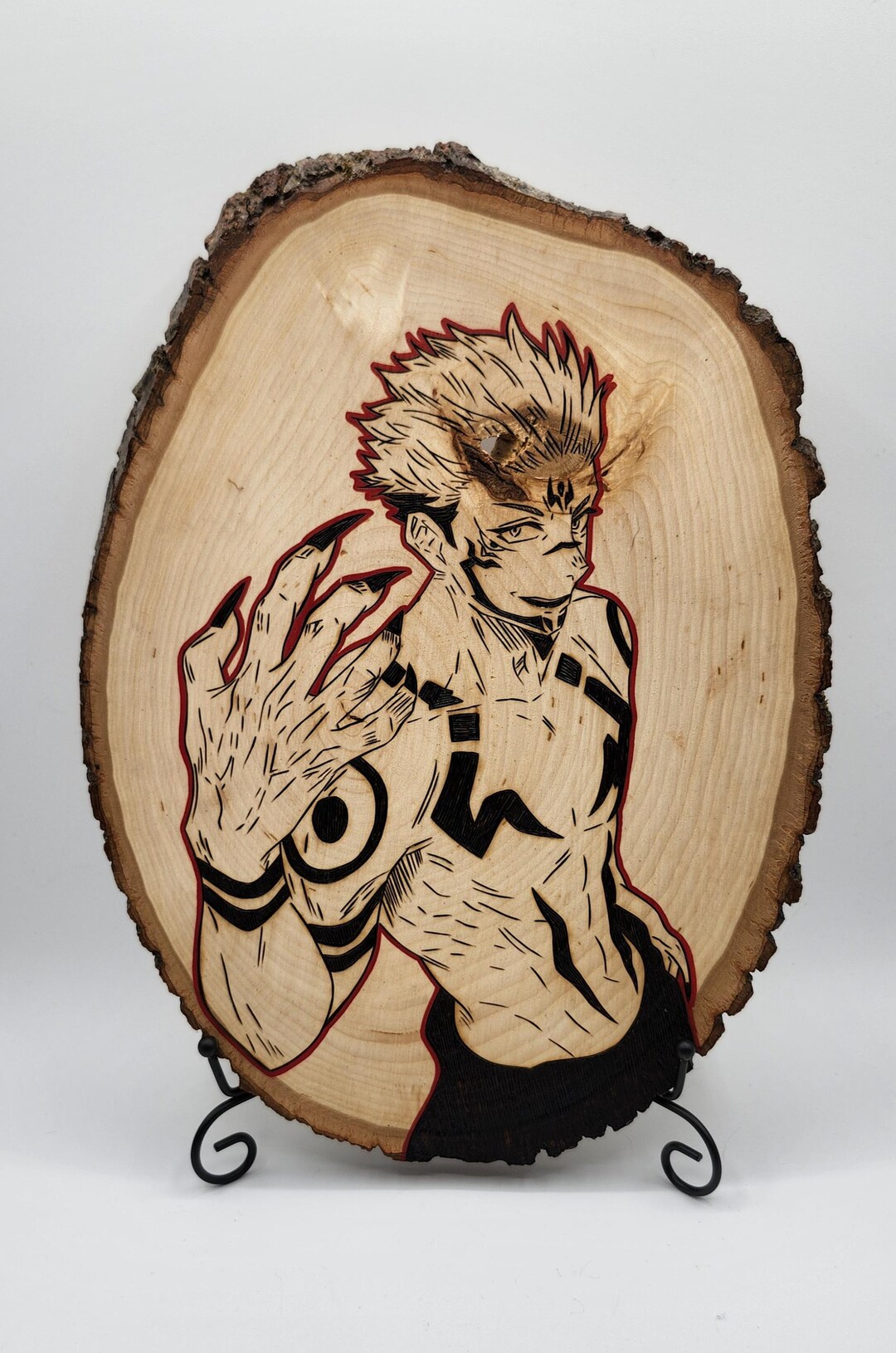 Ryomen Sukuna Anime/manga Wood Burning/pyrography, Jujutsu Kaisen - Etsy