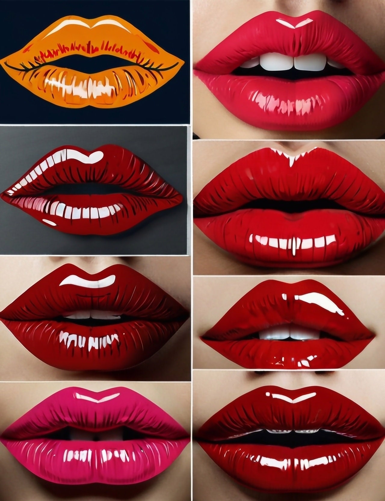 Designs Lips SVG Bundle, File for Cricut Lips Svg Bundle, Lips Kiss Svg ...