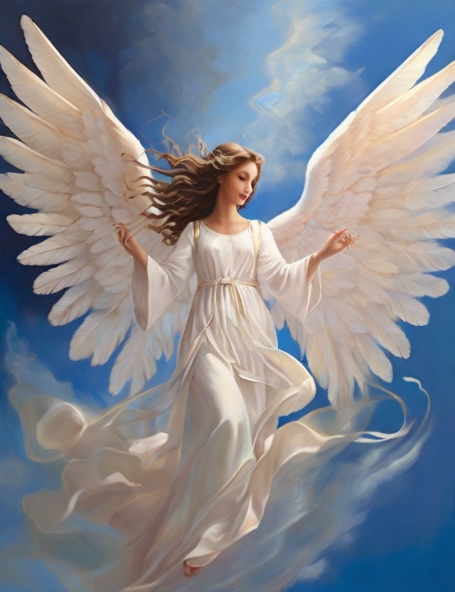 Miracle Angels Clipart, Angelic Watercolor Clipart, Whimsical Miracle ...