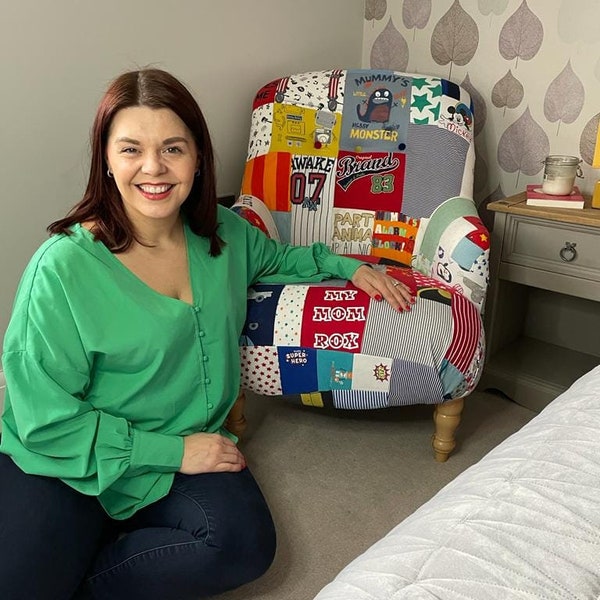 Patchwork Chair - Etsy UK