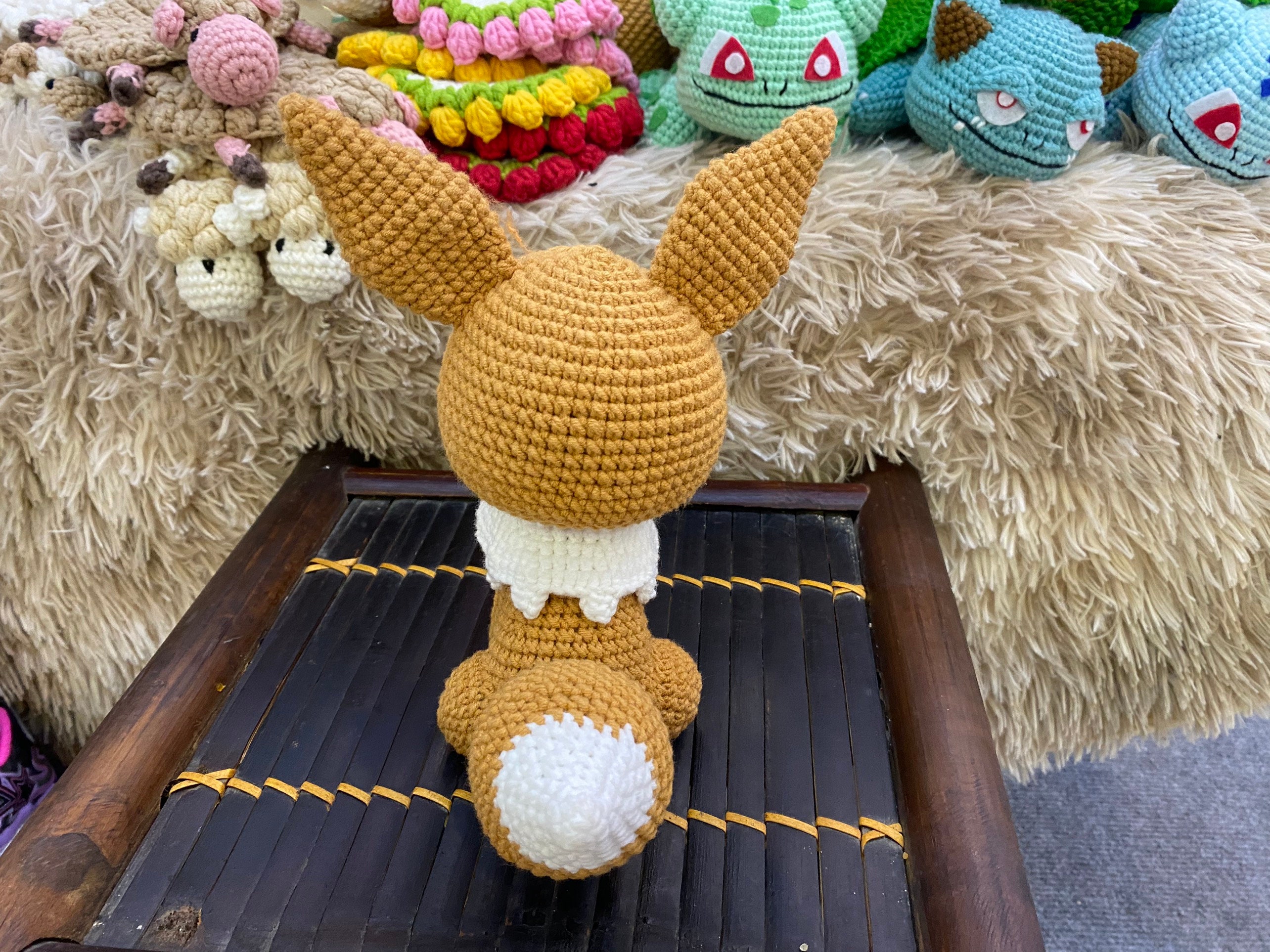 Handmade Eevee Pokemon Plushie Handmade Pokemon Crochet Etsy