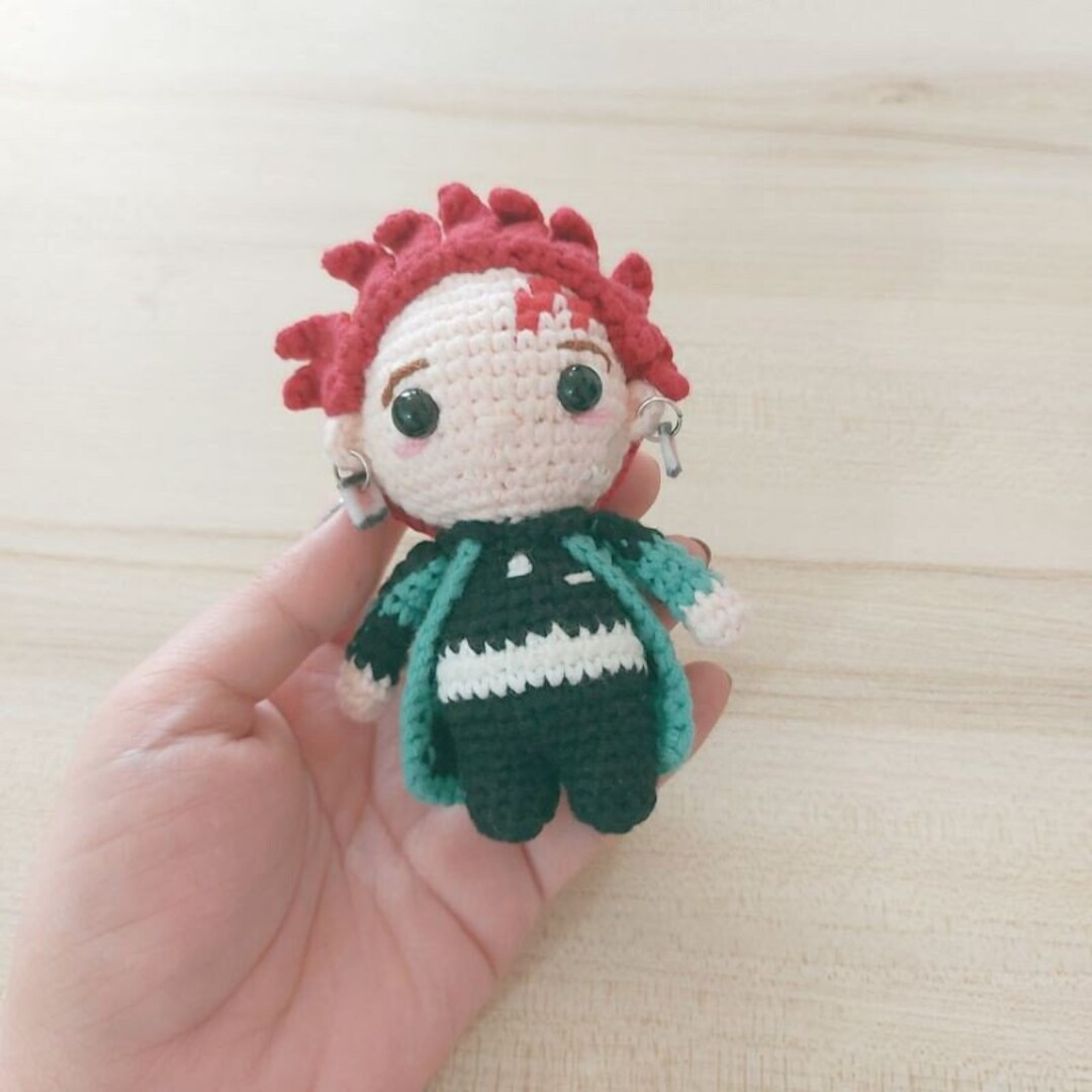 Crochet Demon Slayer Characters Plushie Handmade Tanjiro - Etsy