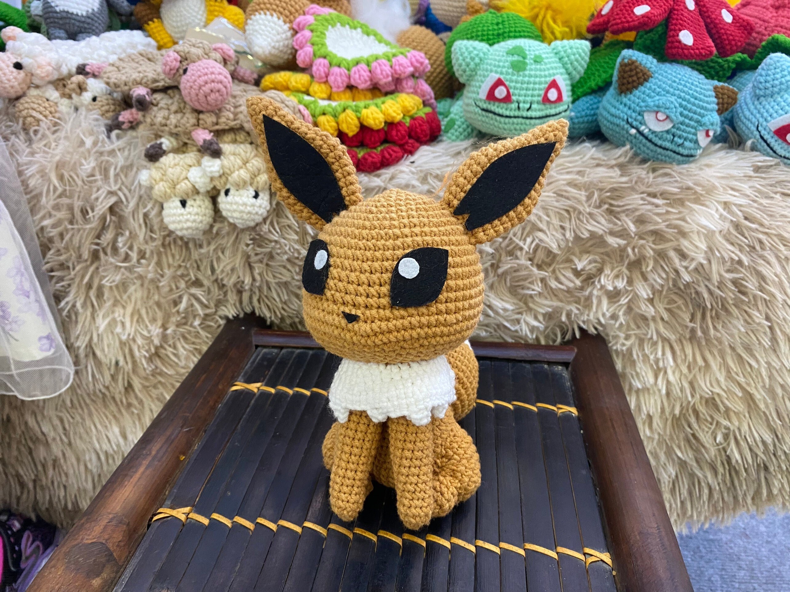 Handmade Eevee Pokemon Plushie Handmade Pokemon Crochet - Etsy
