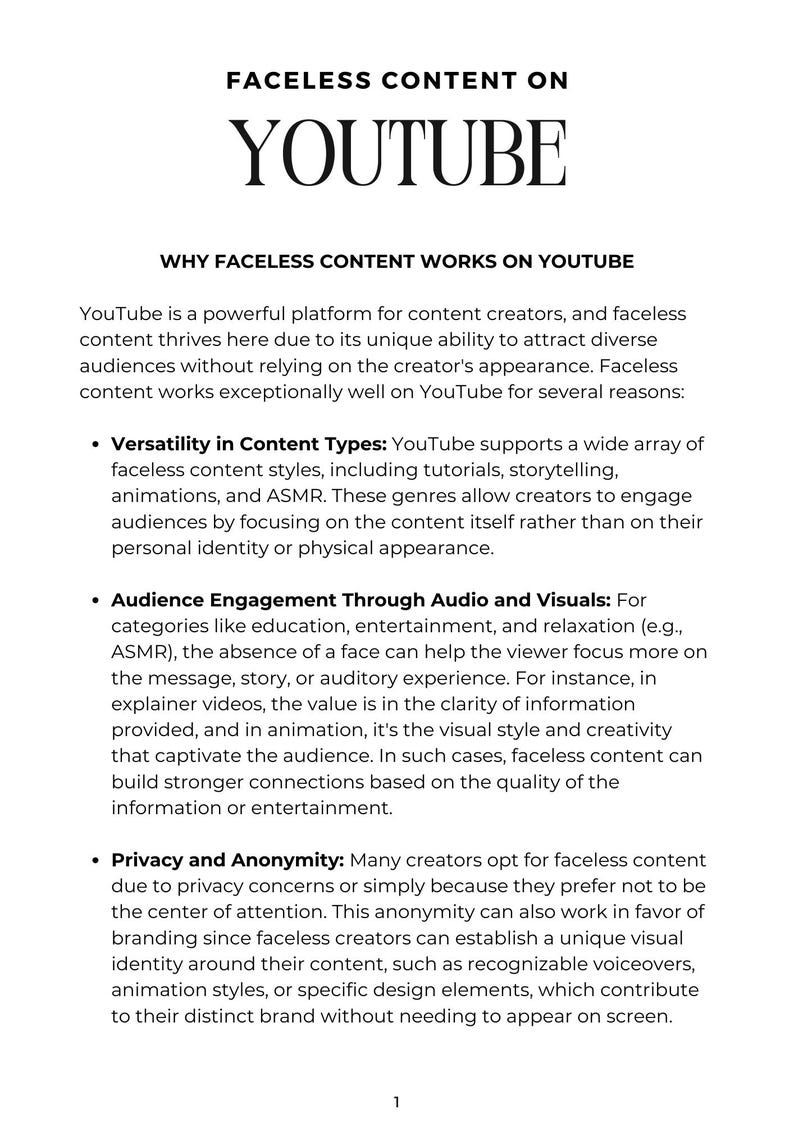 Faceless Content Creation Guide Build Your Personal Brand Without ...