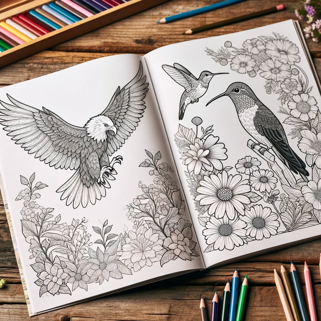 Colouring Pages 5 Pages for Adults, Children, Elders - Etsy