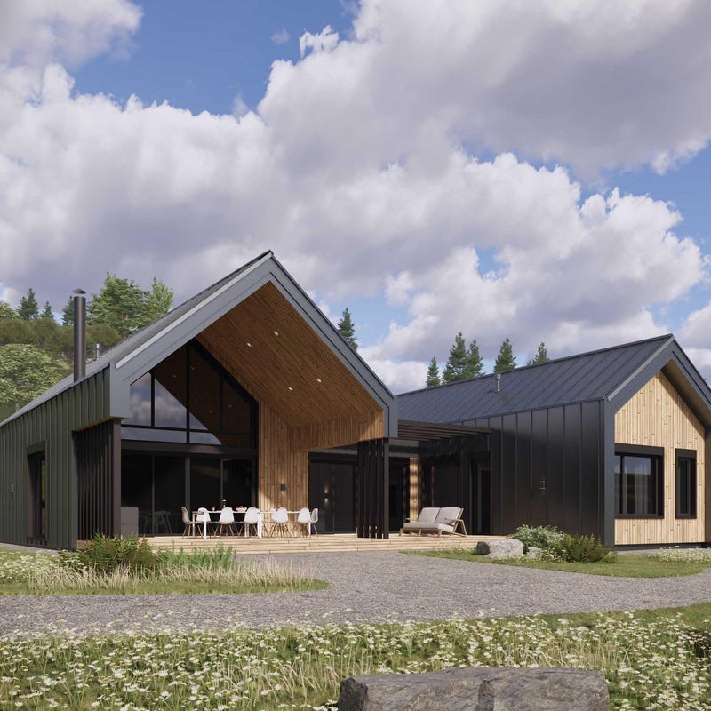 Modern Shop House Plans - Etsy