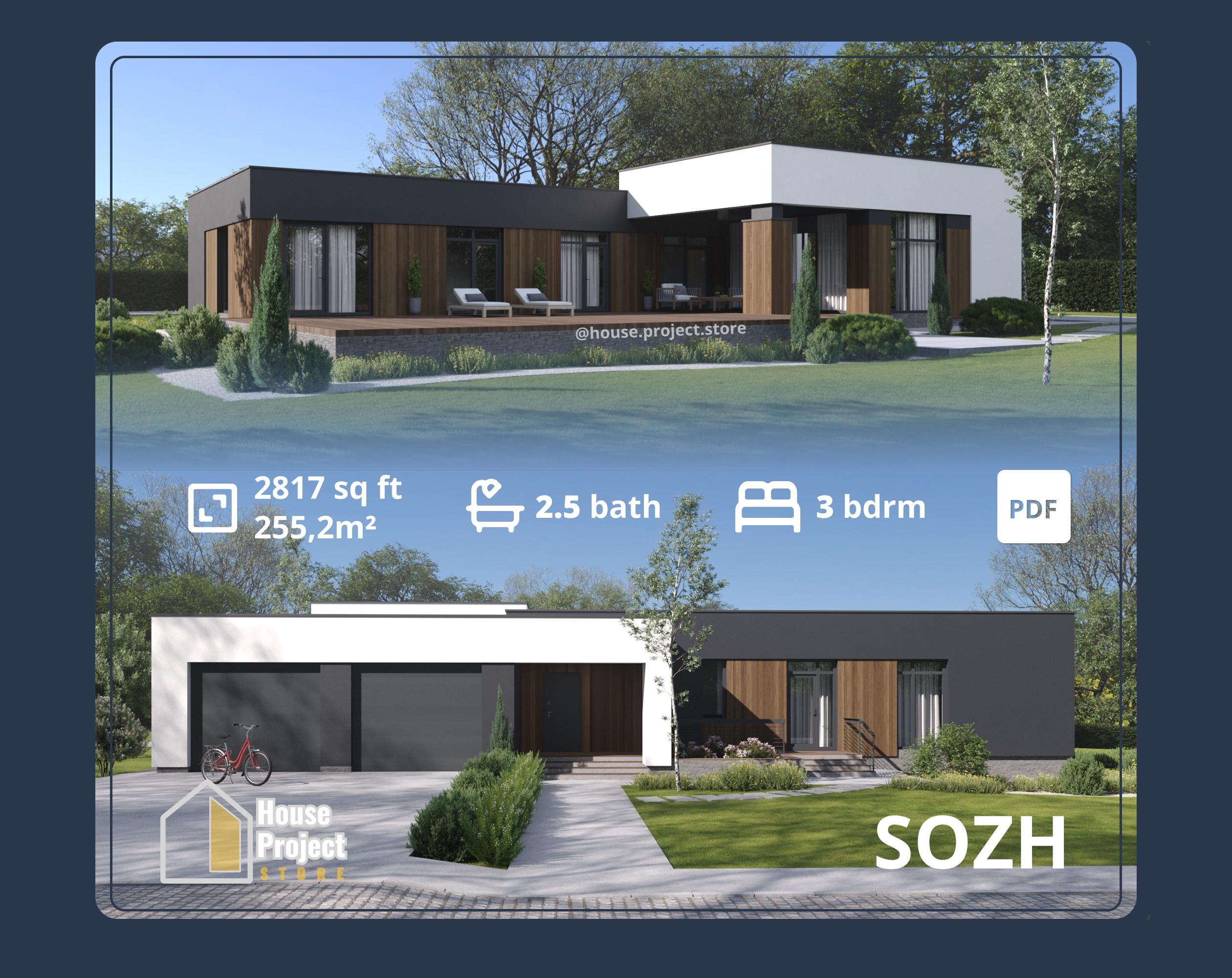 Single Story Modern House Plans Single Story Flat Roof Design Canvas