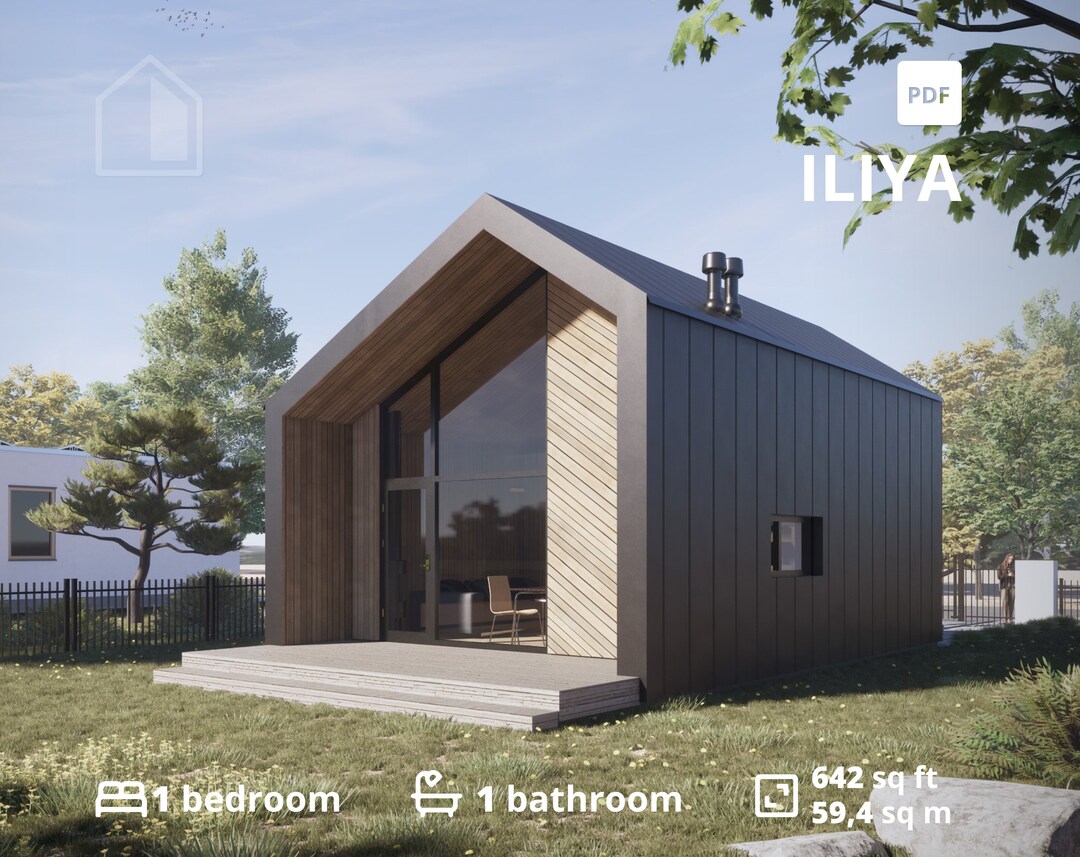 Barndominium Floor Plans ADU 20x20 Tiny House Plans Tiny House Plan 1 ...