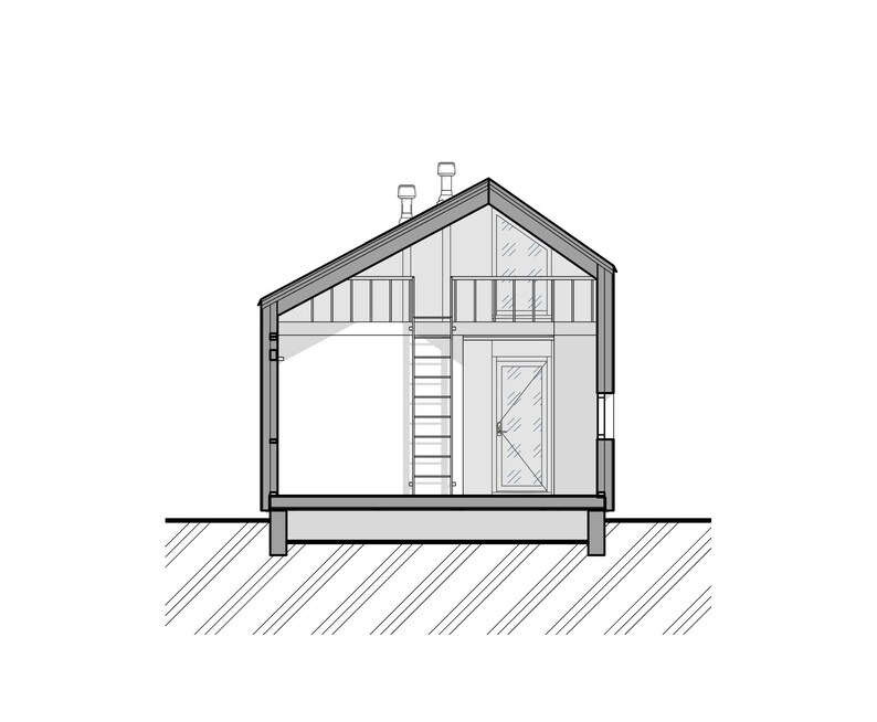 Barndominium Floor Plans With 1 Loft Bedroom, Tiny House Plans, 650 Sf ...