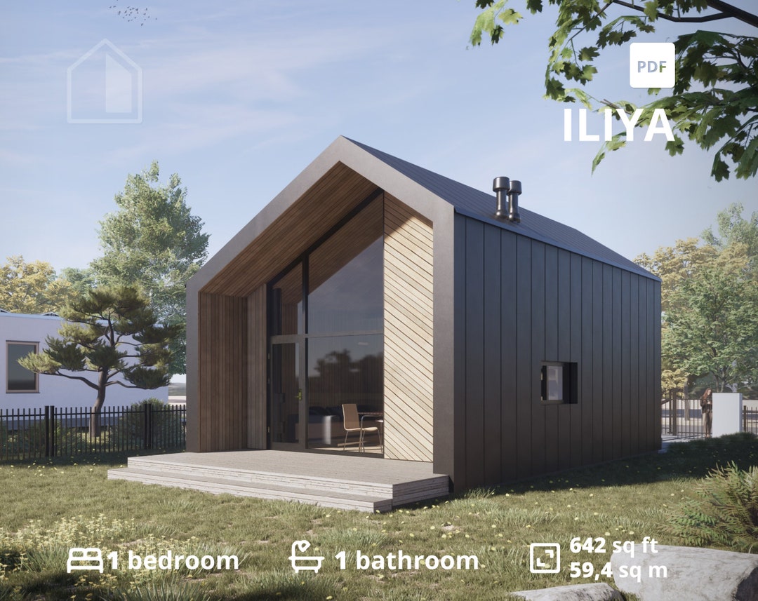 Barndominium Floor Plans ADU 20x20 Tiny House Plans Tiny House Plan 1 ...