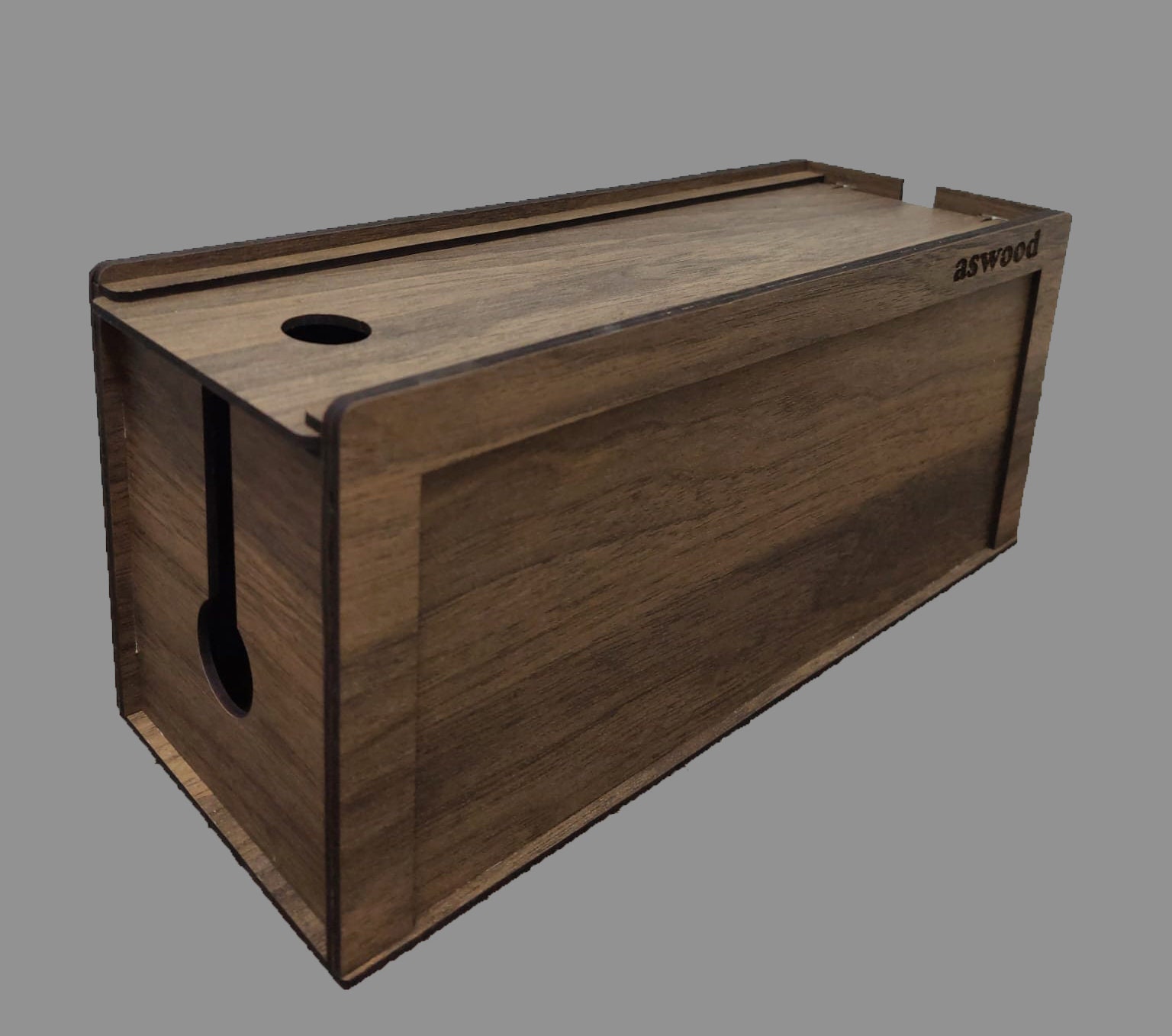 Personalized Wooden Cable Organizer, Box, Wire Storage Box, Cord ...