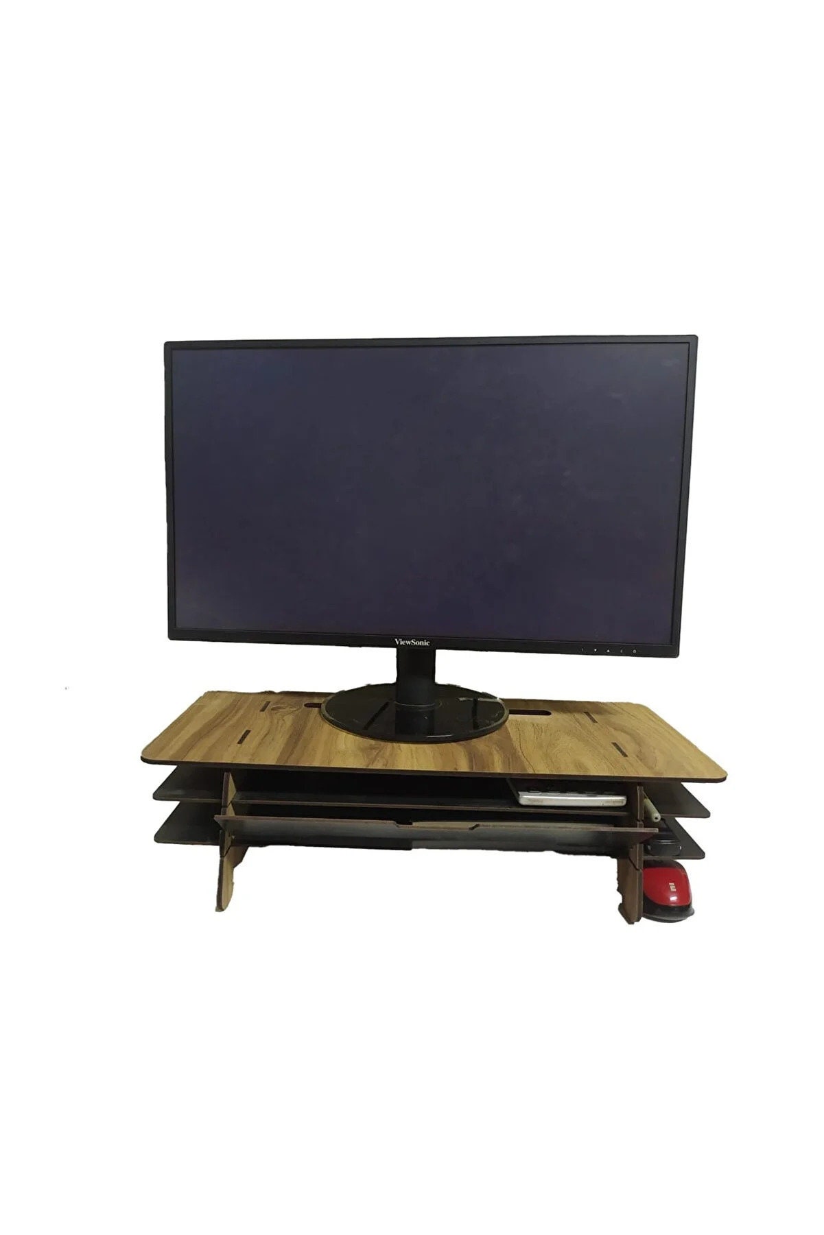 Multipurpose Monitor Stand, Desk Shelf Monitor Stand With Storage, Desk ...