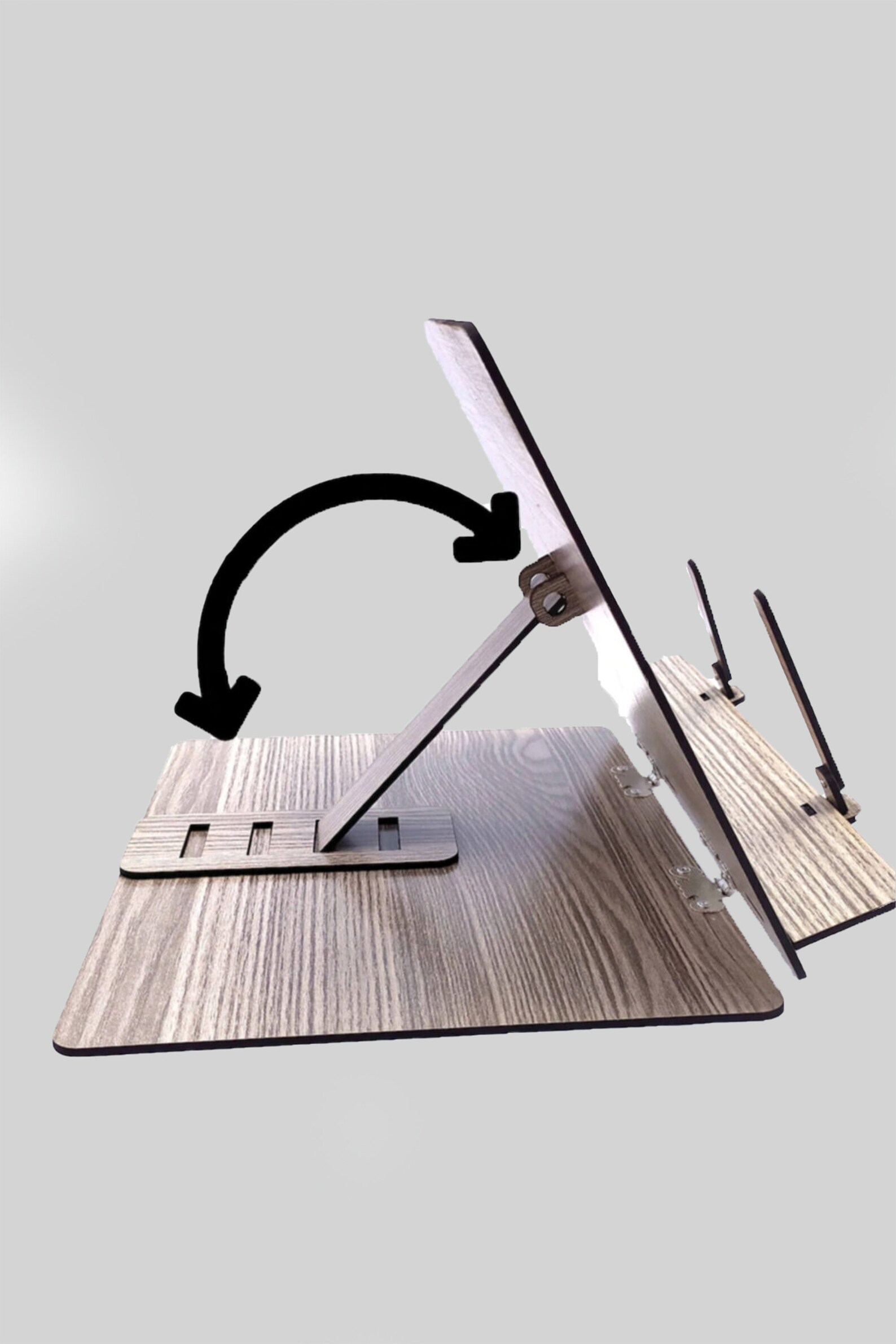 Laser Cut Book Stand SVG DXF: Wood Bookshelf Template (digital Download ...