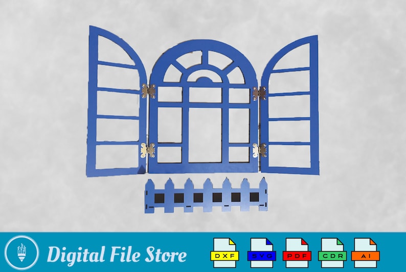 Windows Svg File, Window Shutter Laser Cut, Windows Pdf, Windows ...