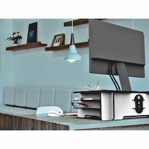 Laser Cut Monitor Stand File: Wooden Desktop Organizer (SVG, DXF, PDF ...