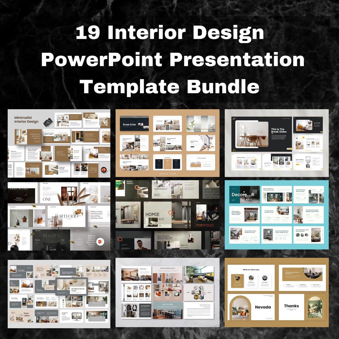 19 Interior Design Powerpoint Presentation Template Bundle, Interior ...