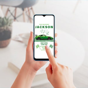 Editable Porsche Invitation, Printable Porsche Sport Car Birthday ...