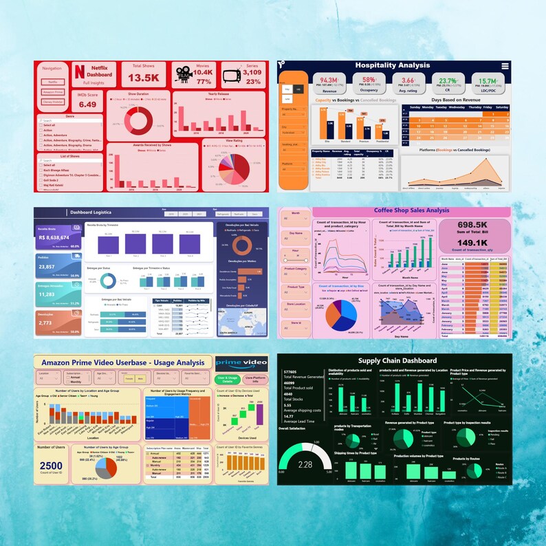 Power BI Dashboard Template, Dashboard Templates for Data Analytics ...