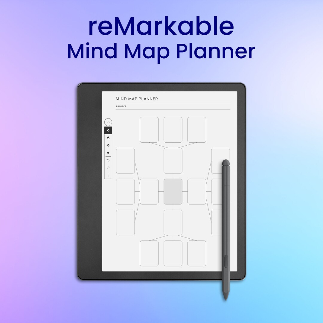 Remarkable 2 Mind Map Planner Template, Remarkable Templates ...
