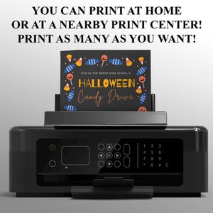 Editable Candy Drive Halloween Fundraiser Flyer, Digital Halloween ...