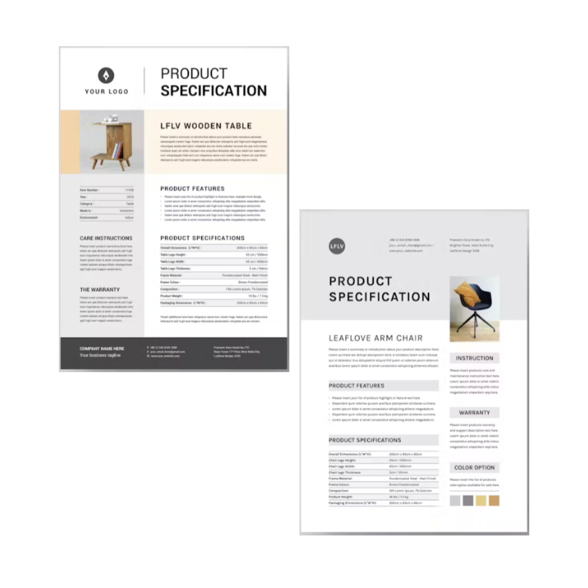 10 Fact Sheet Template Bundle MS Word & Indesign Nonprofit Organization ...