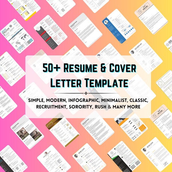 Modern Classic Resume Template - Etsy