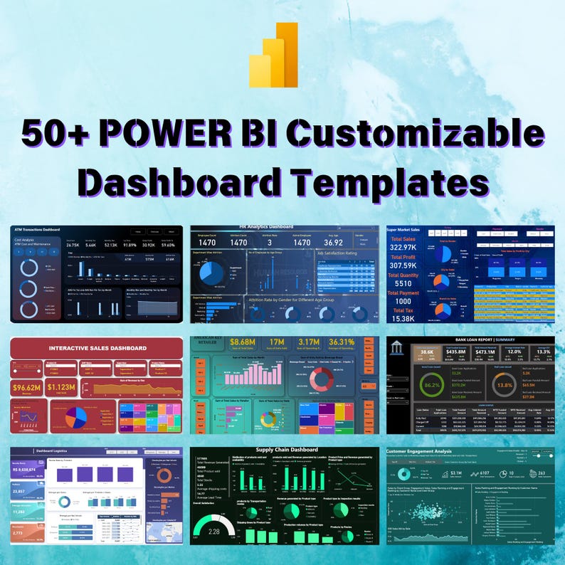 Power BI Dashboard Template, Dashboard Templates for Data Analytics ...