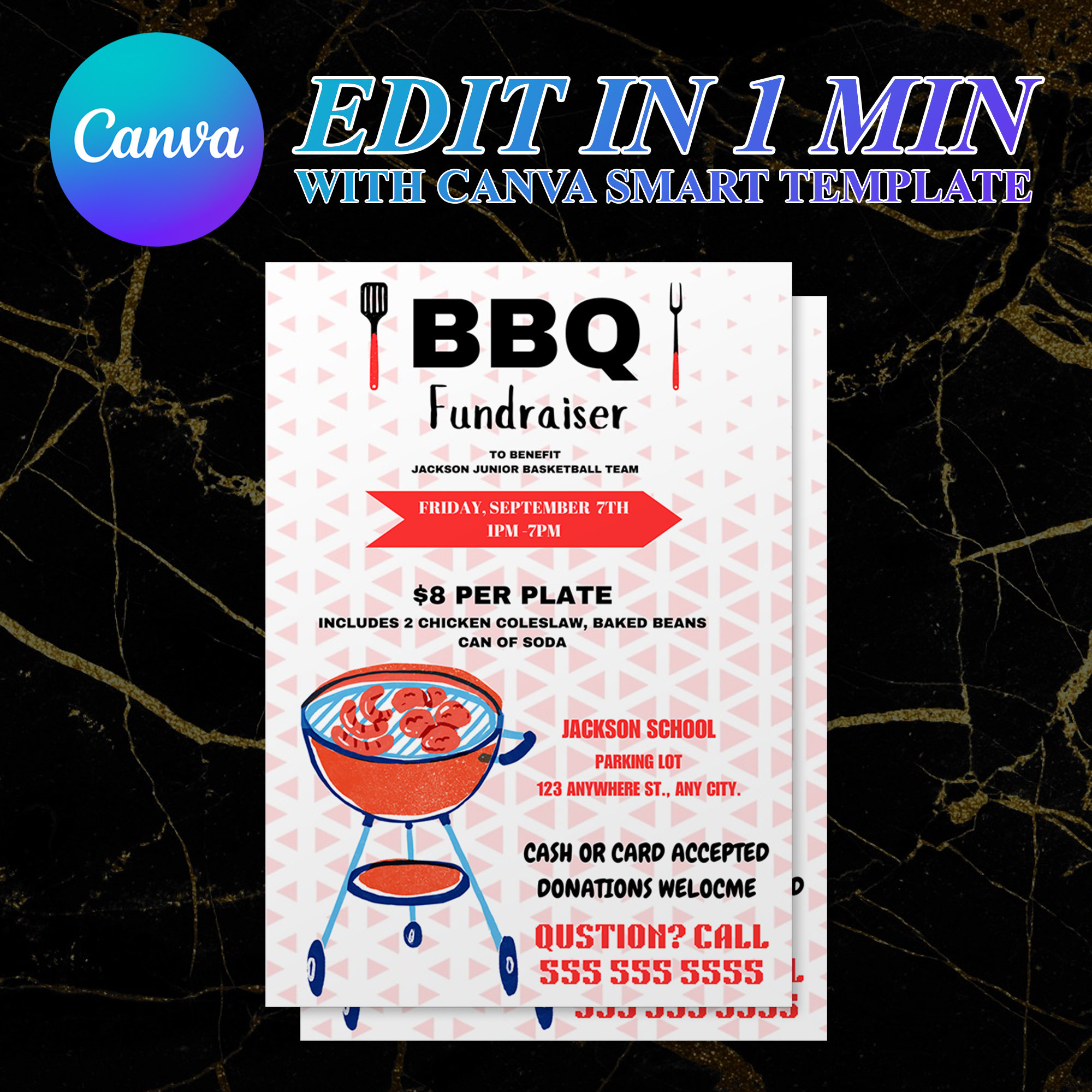 Bbq Fundraiser Flyer Template - Ablebionics
