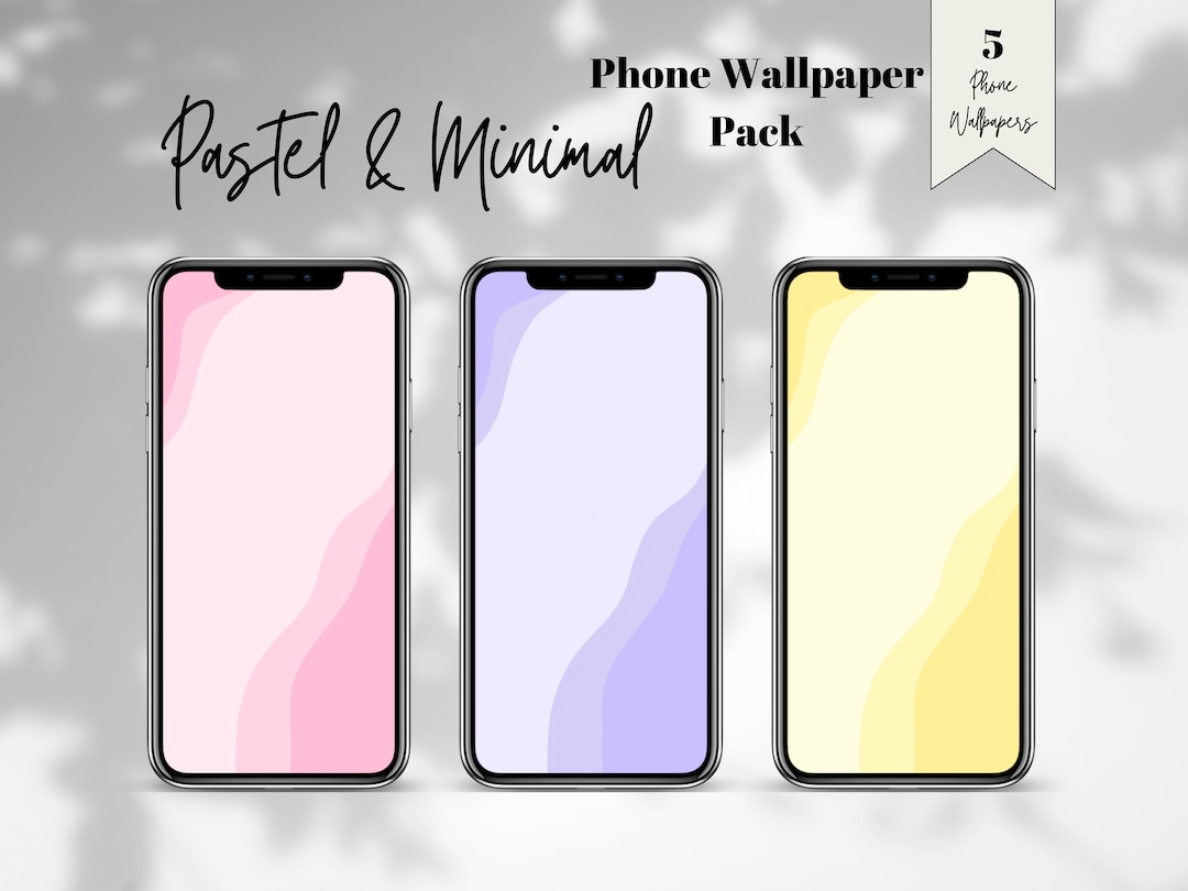 5 Pretty Pastel Phone Wallpapers - Etsy