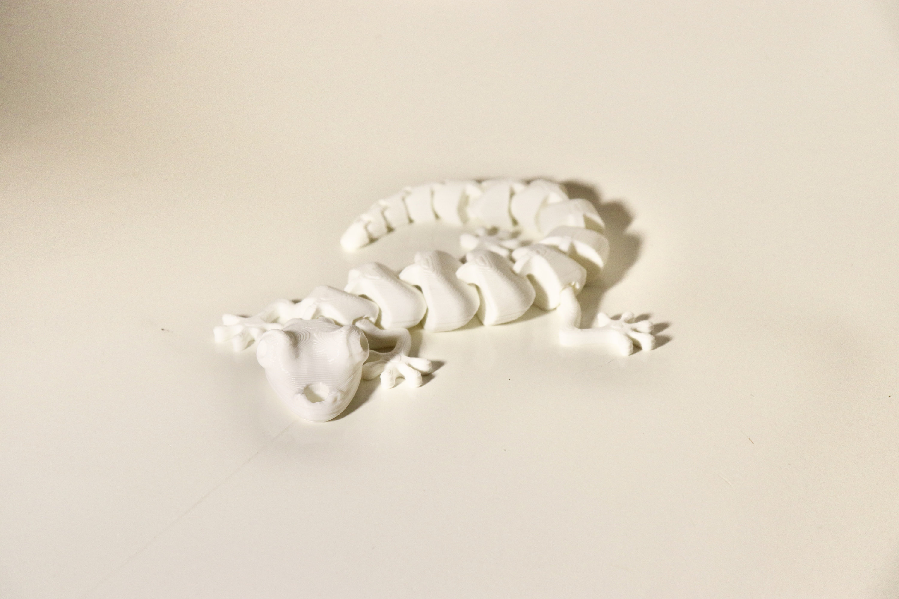 White Articulating Lizard Toys - Etsy