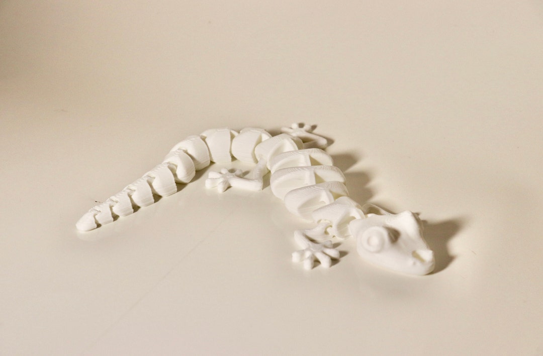 White Articulating Lizard Toys - Etsy
