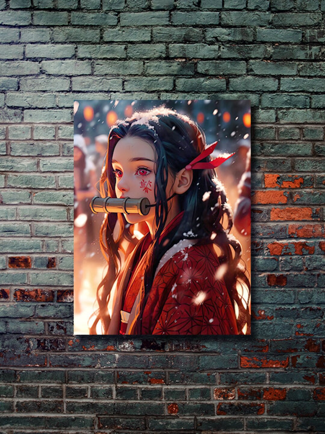 Nezuko Demon Slayer Anime & Manga Design Metal Poster - Etsy