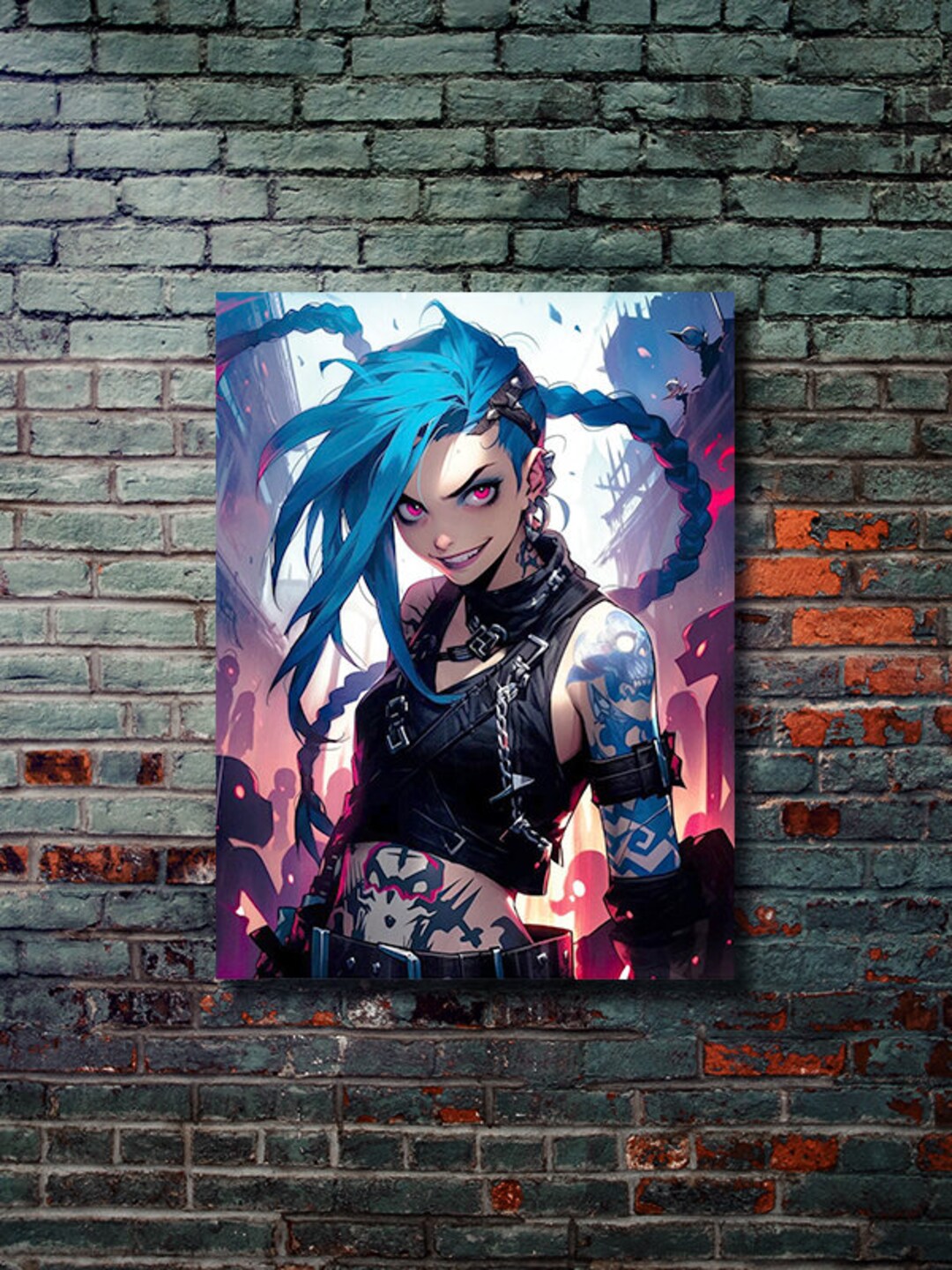 Jinx League of Legends Gaming Poster Wall Art Painting - Etsy