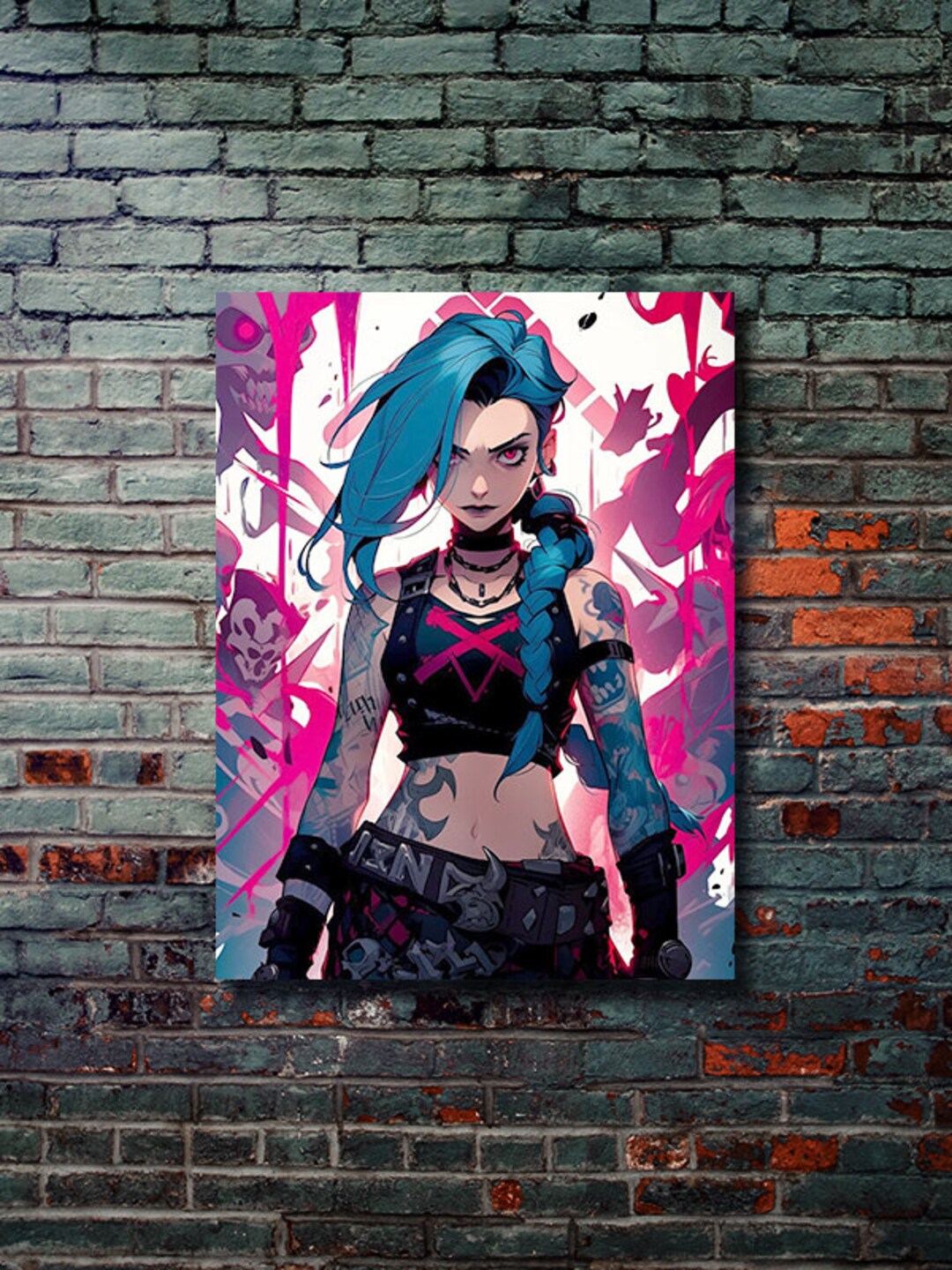 Jinx League of Legends Gaming Poster Wall Art Painting - Etsy