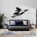 Art mural métal ski, décoration murale en métal aventure en montagne ...