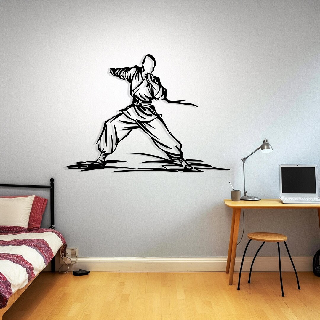 Karate Metal Wall Art, Dojo Gym Teen Room Decor, Unique Birthday Gift ...