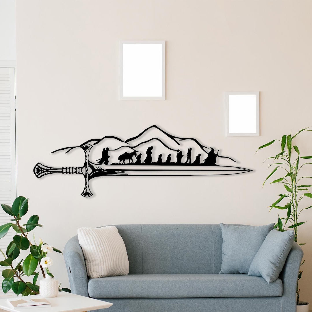 Lord of the Rings Wall Art, Lotr Gifts for Men, Lord of the Ring Gift ...