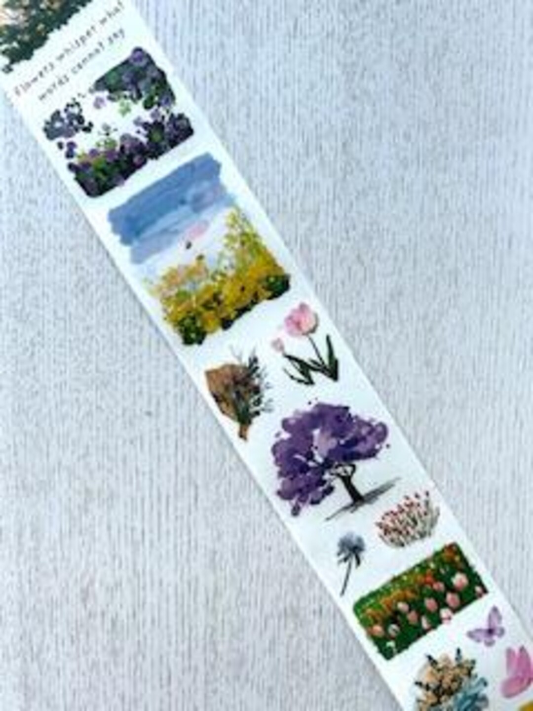 Pre-cut Spring Oasis Washi Tape *100cm Sample Loop* - Etsy